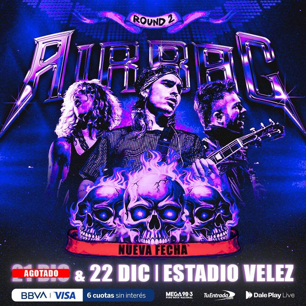 Desde $25.000, PRECIOS de entradas para ver a AIRBAG en VÉLEZ en el cierre de su gira 2024